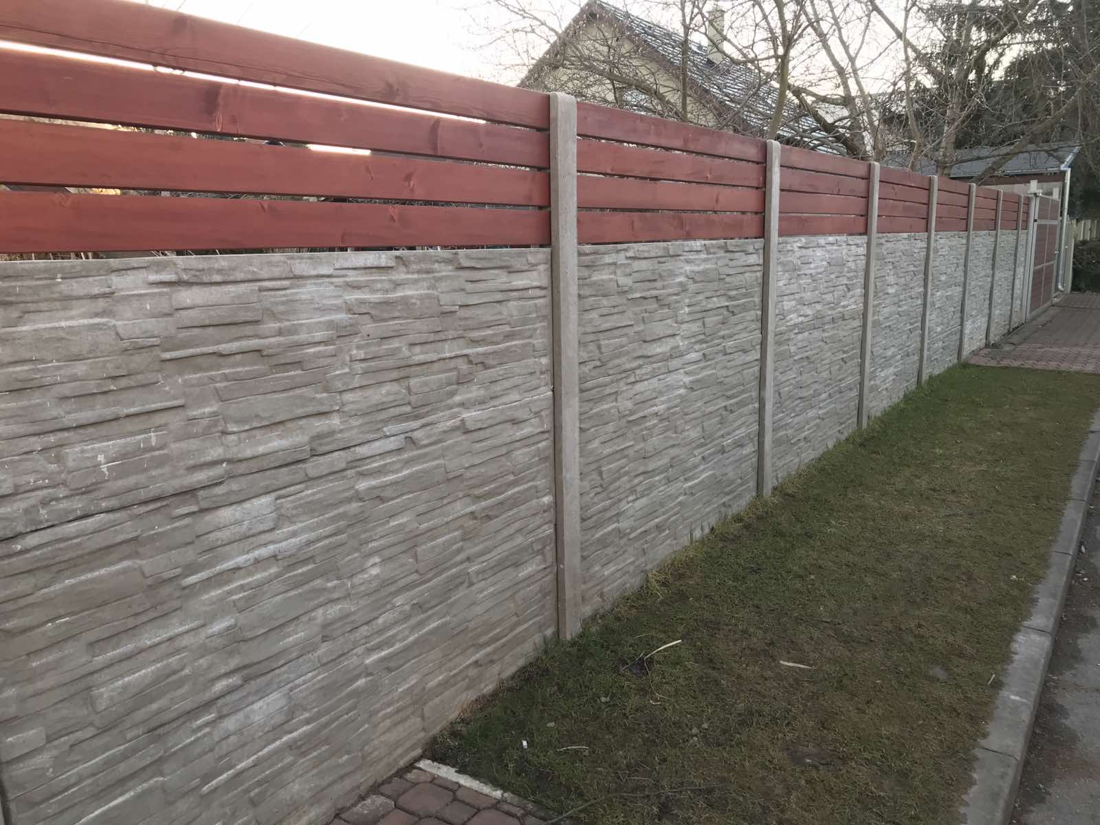 Praha - reference stavby | Betonový plot - stavba na klíč